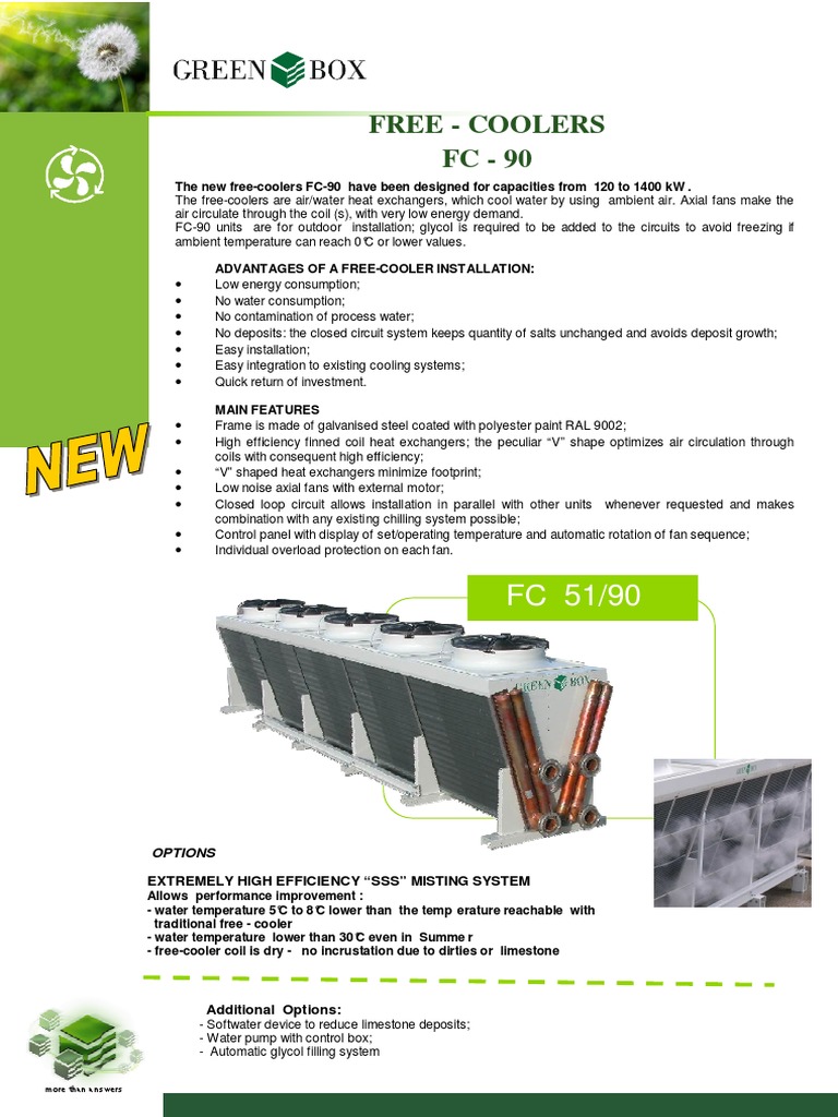 Greenbox Arrefecedores Evaporativos | PDF | Heat Exchanger | Applied ...