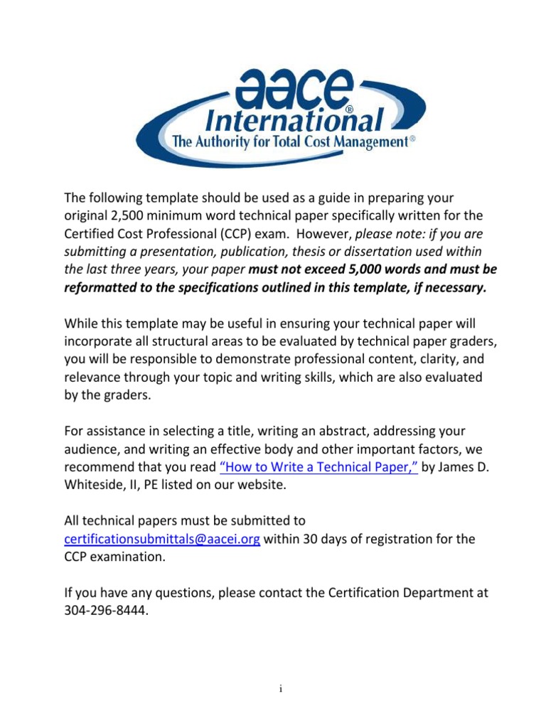 CCP Technical Paper Template | Download Free PDF | Standard Deviation ...