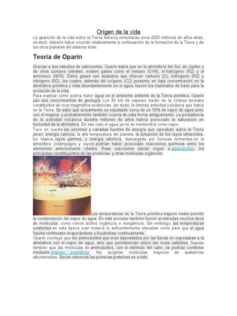 Sopa Primitiva | PDF | Sustancias químicas | Materiales