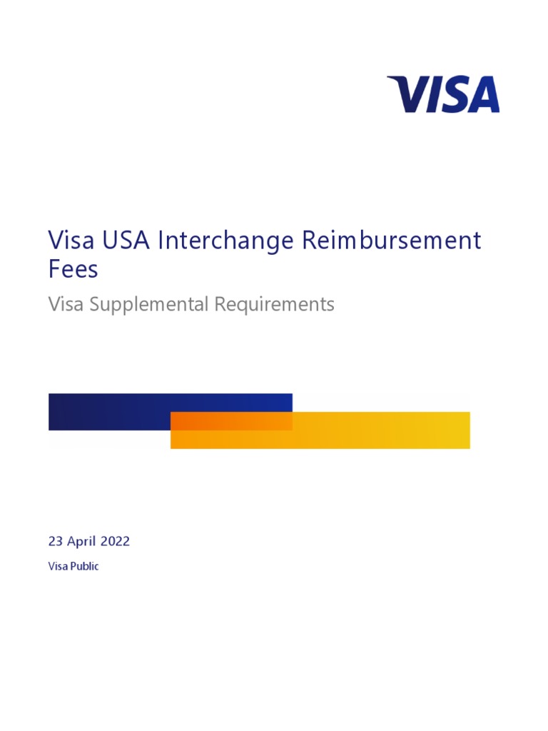 Visa USA Interchange Fee Overview | PDF | Credit Card | Visa Inc.