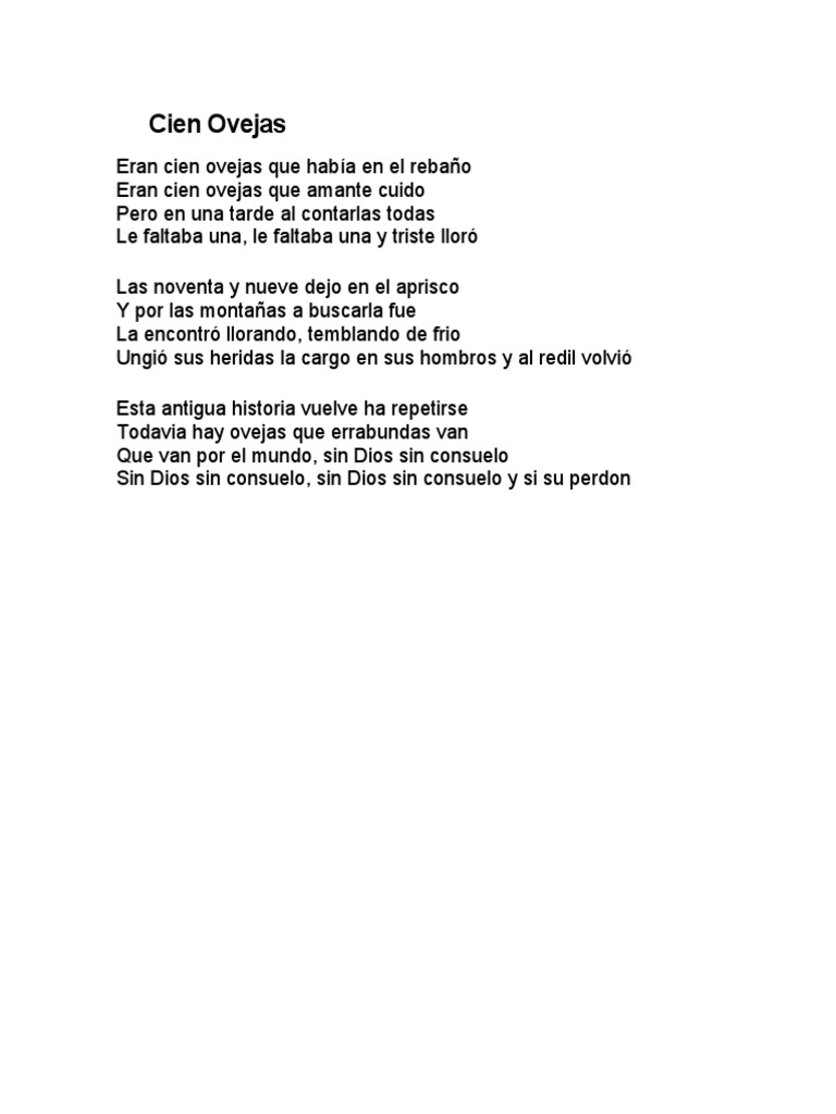 Cien Ovejas | PDF | Cristo (título) | Pecado