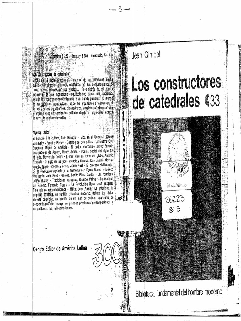 Gimpel - Los Constructores de Catedrales | PDF