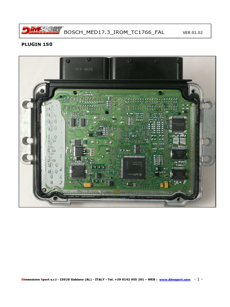 BOSCH - MED17.3 - IROM - TC1766 - FAL: Plugin 150 | PDF