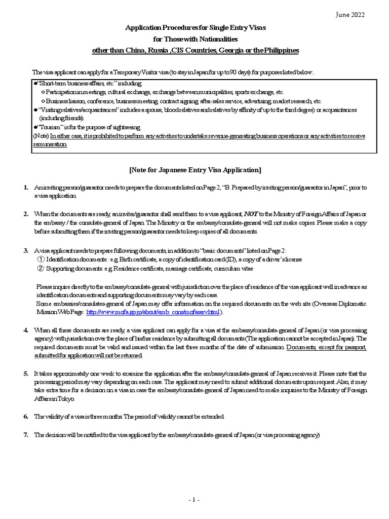 Japan Visa Req | PDF | Travel Visa | Consul (Representative)