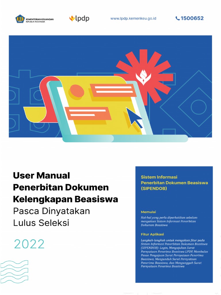 User Manual Penerbitan Dokumen Kelengkapan Beasiswa | PDF | Karier & Perkembangan