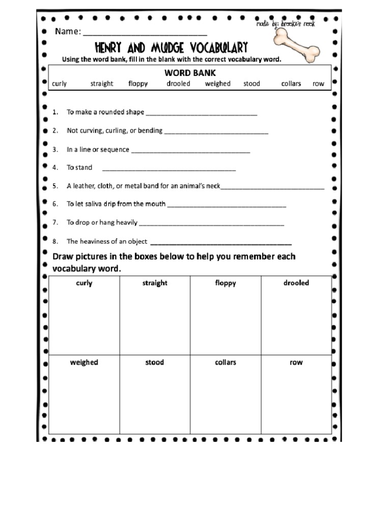 Lesson 2 Word Bank | PDF