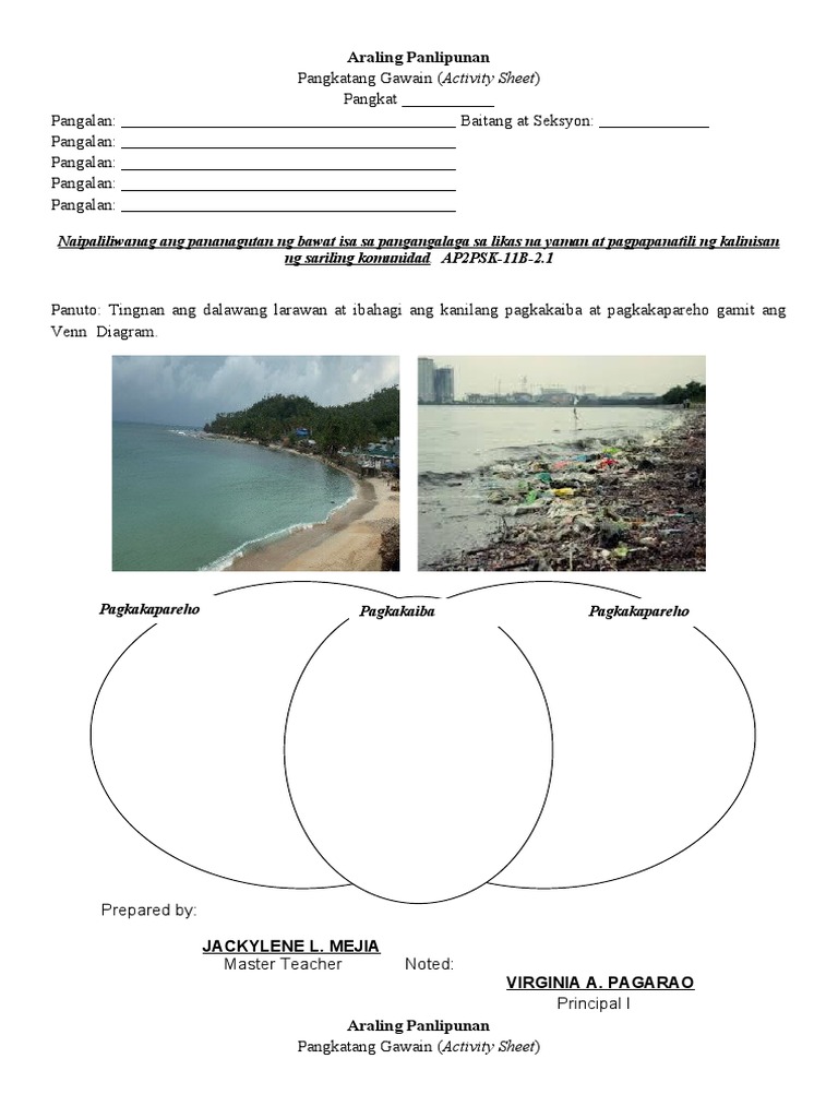 Araling Panlipunan Group Activity | PDF