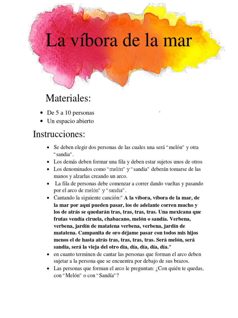 La Víbora de La Mar | PDF