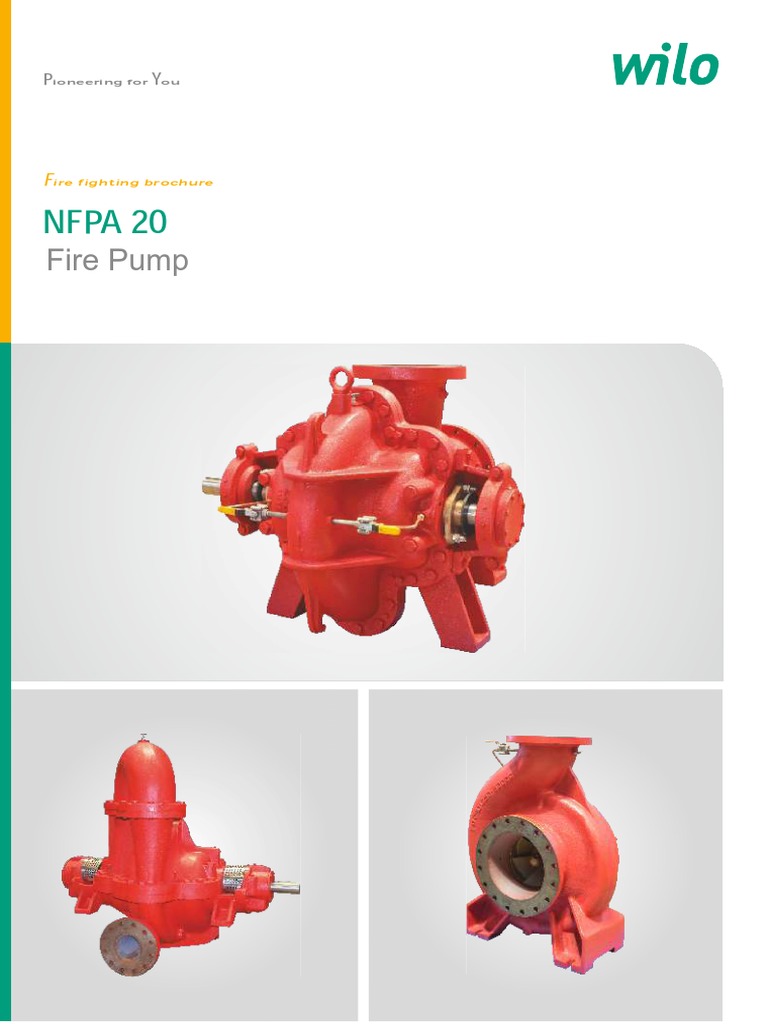 Arsindo - WILO FIRE NFPA 20 | PDF | Manufactured Goods | Mechanical Engineering