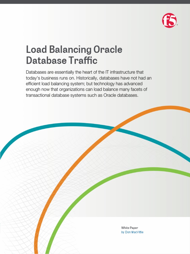 Load Balancing Oracle Database Tra C: White Paper | PDF | Databases ... Load Balancing Oracle Database Tra C: White Paper | PDF | Databases ...