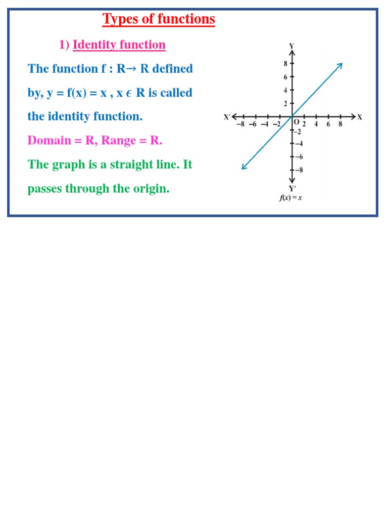 Types of Mathematical Functions Explained | PDF