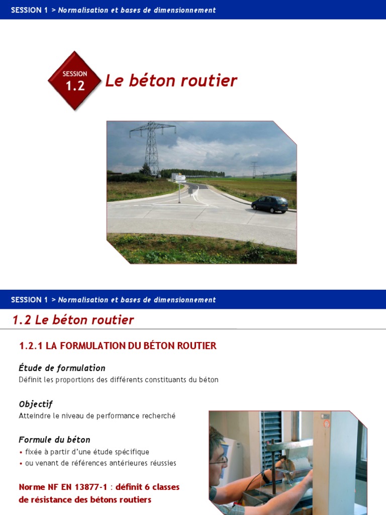 Voirie SESSION 1 - 2 | PDF | Béton | Ciment