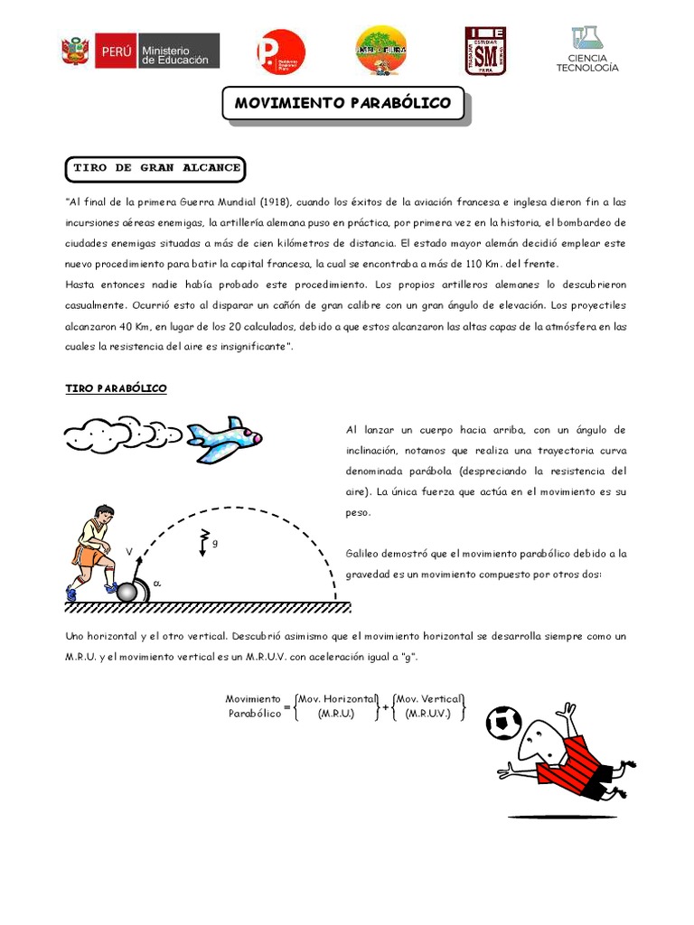 Movimiento Semiparabolico | PDF | Artillería | Física Aplicada e ...
