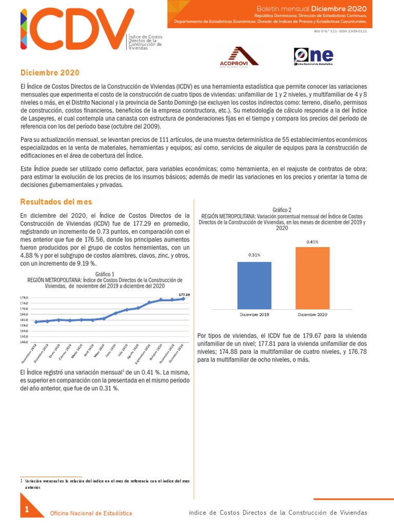 Boletín Del ICDV - Diciembre 2020 | PDF | Economias