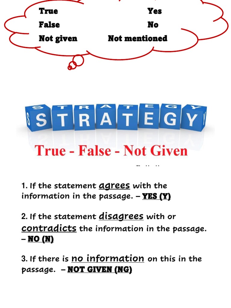 Key to Understanding: True, False, Not Given Practice Questions and ...
