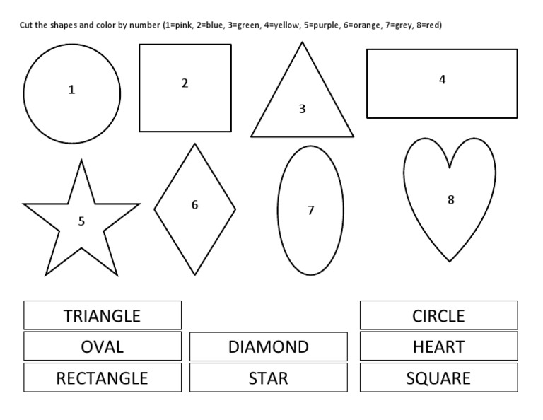 Triangle Oval Rectangle Diamond Circle Heart Square Star | PDF