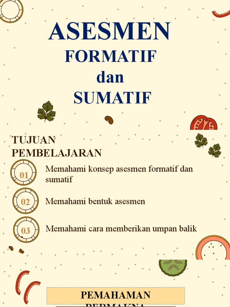 MEMAHAMI KONSEP DAN BENTUK ASESMEN FORMATIF DAN SUMATIF | PDF