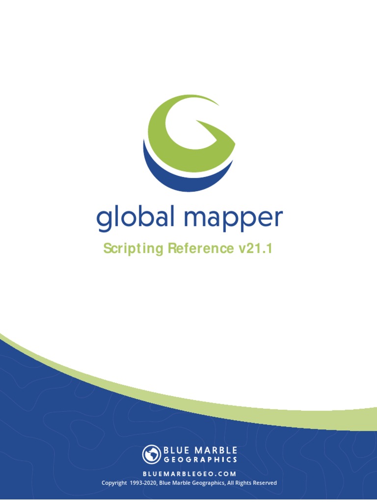 GlobalMapper ScriptingReference | PDF | Command Line Interface | Filename