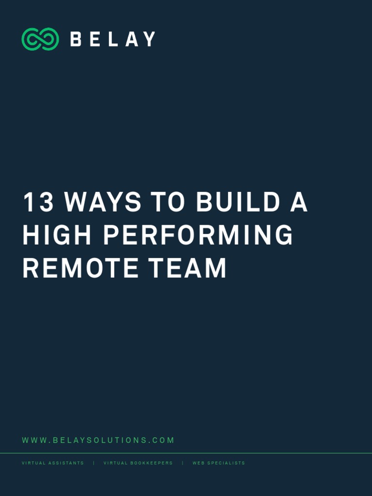 13 Ways To Build A High Performing Remote Team | PDF | Communication
