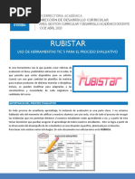 Orientaciones para El Uso de RubiStar | PDF | Rúbrica (Académica) | Herramientas