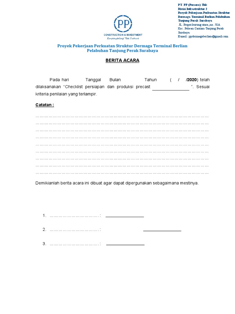 Perkuatan Dermaga Terminal Berlian Surabaya | PDF