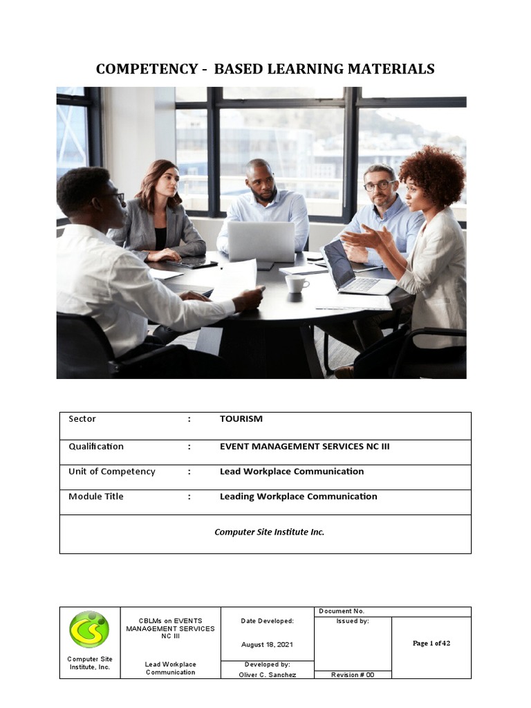 Lead Workplace Communication | PDF | Nonverbal Communication ...