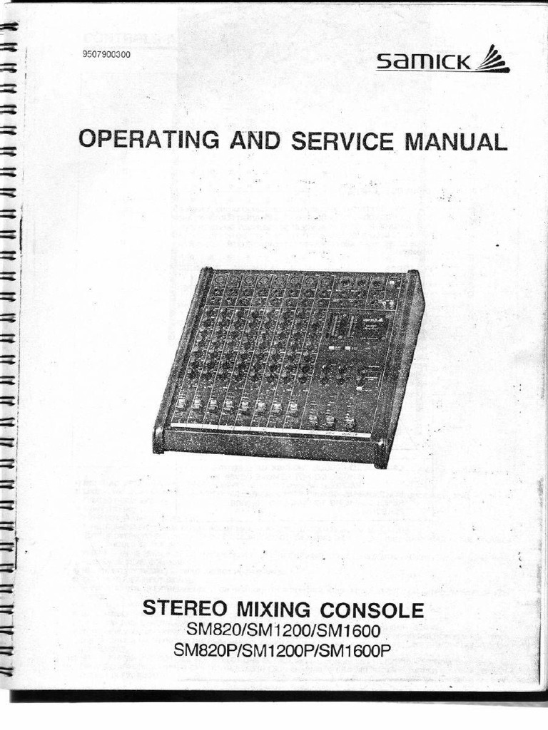 Samick SM 1600 | PDF