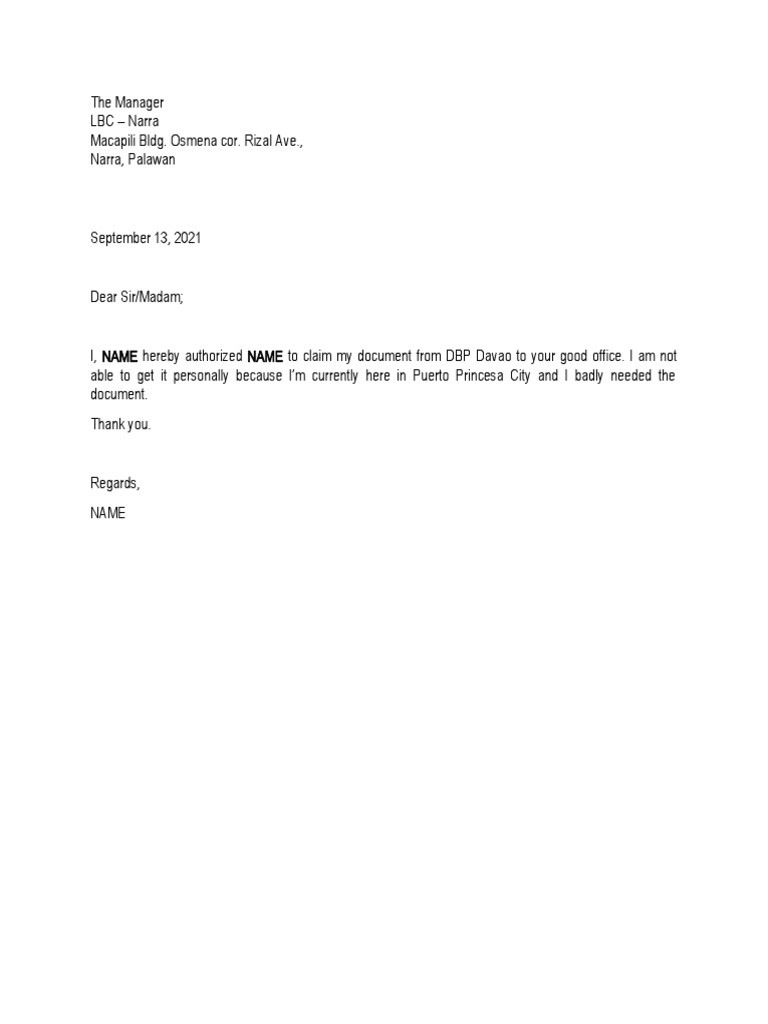 LBC Authorization | PDF