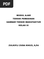 MODUL AJAR Gambar Teknik Manufaktur | PDF