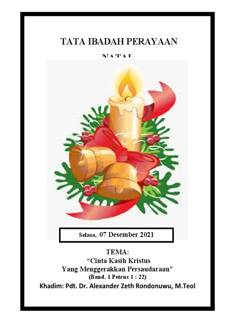 Tata Ibadah Natal BNN | PDF