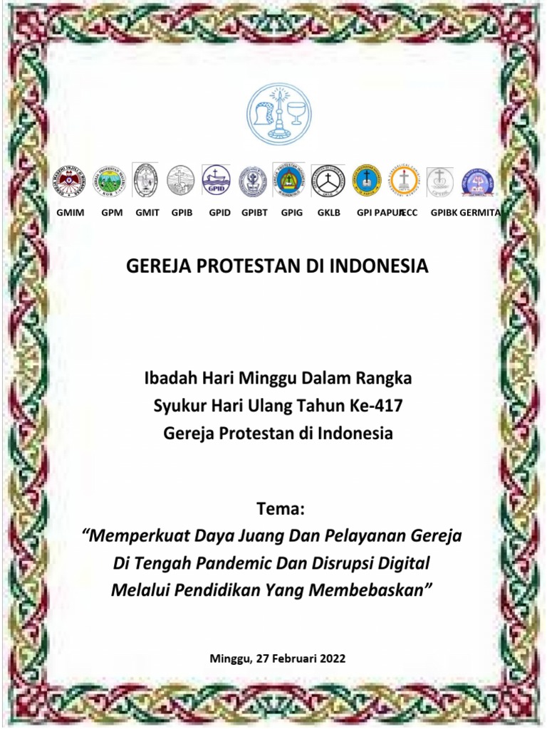 Tata Ibadah Hut Gpi | PDF