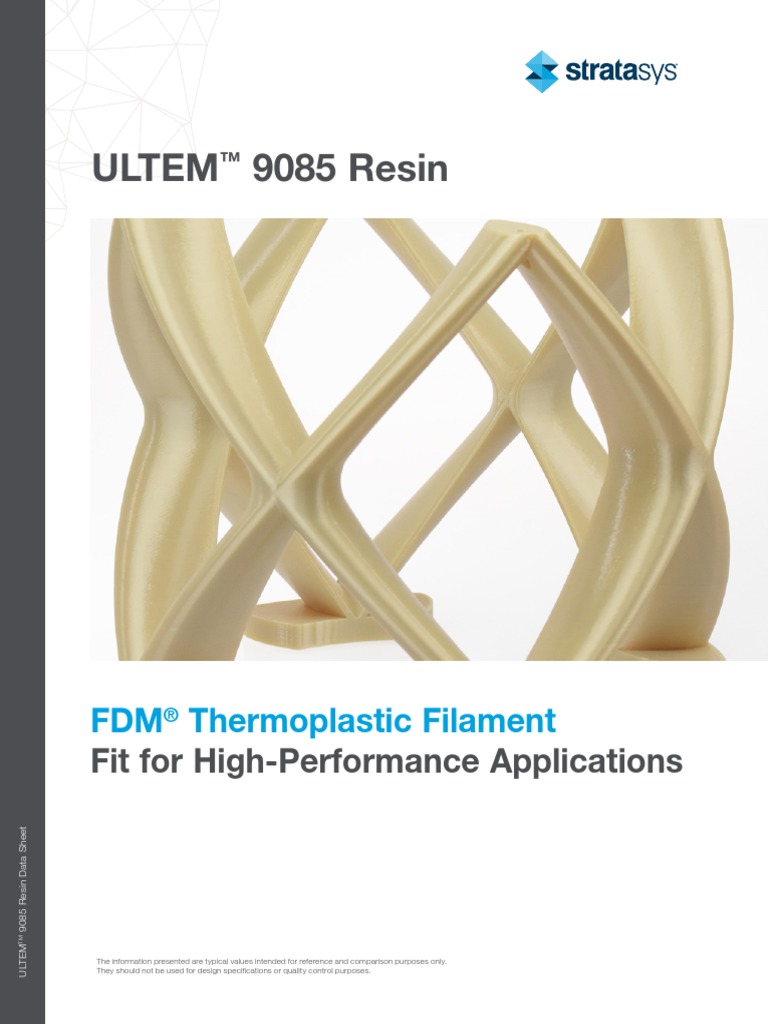 Spec Sheet - Ultem 9085 en | PDF | Strength Of Materials | Young's Modulus