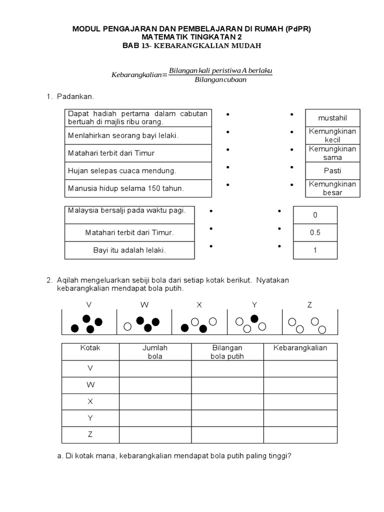 Math T2 Set 7 (Bab 13) | PDF