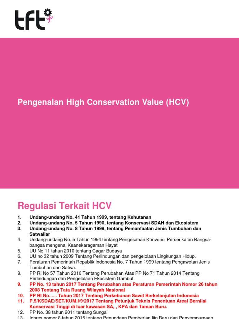 Pengenalan High Conservation Value (HCV) | PDF | Sains & Matematika