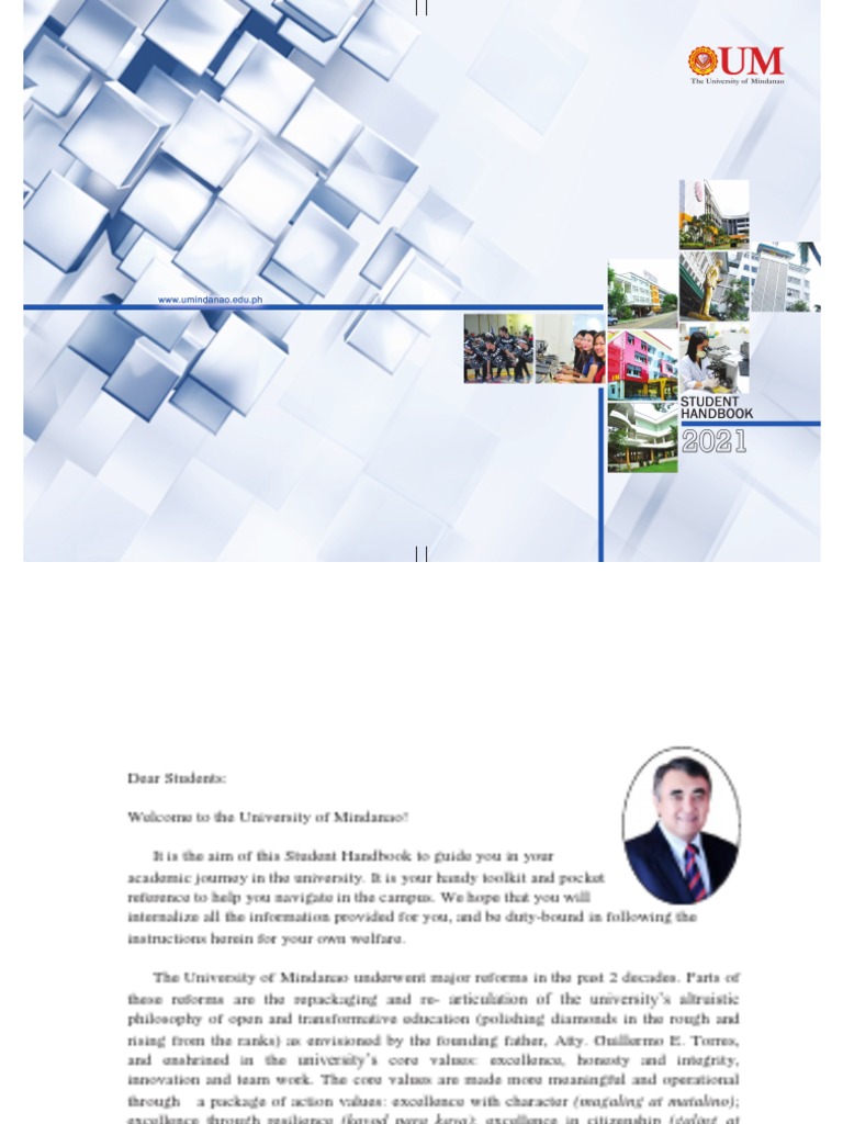Umindanao Student Handbook | Download Free PDF | University And College ...