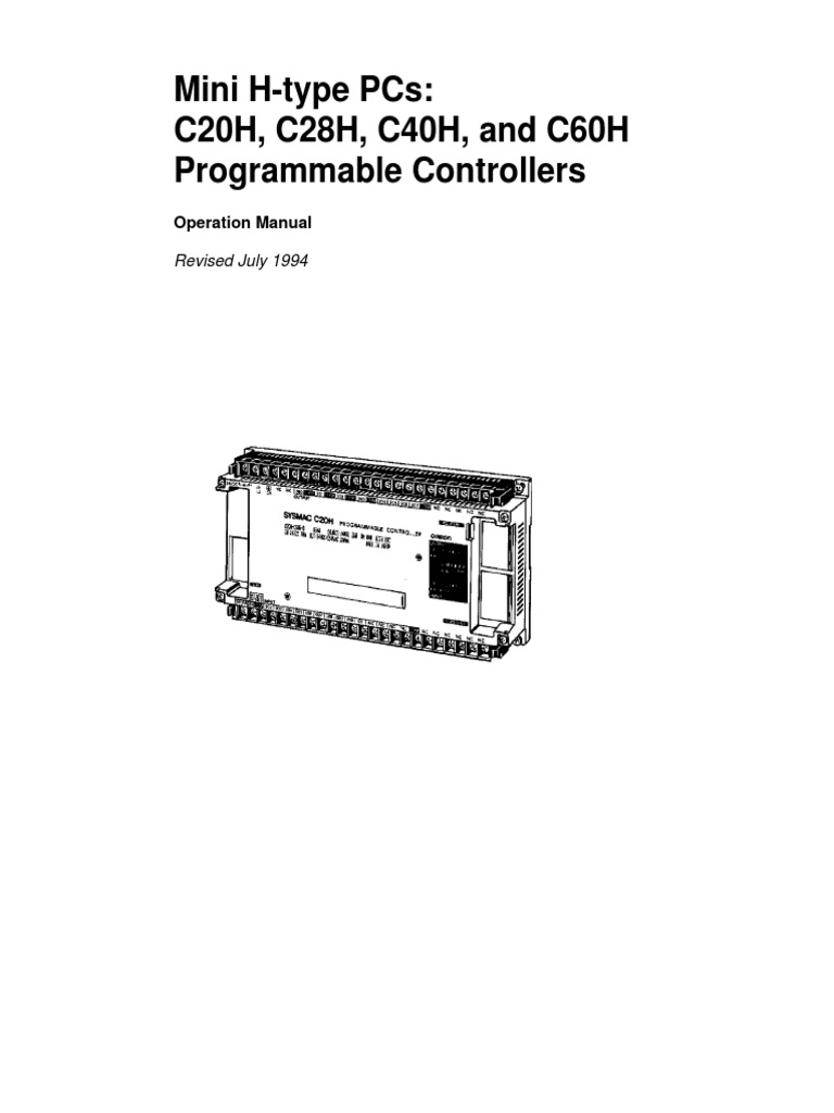 Mini H-Type PCS: C20H, C28H, C40H, and C60H Programmable Controllers | PDF | Input/Output ...