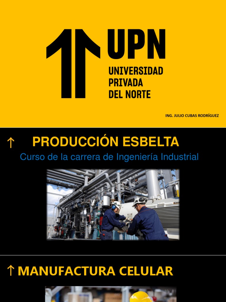 Producción Esbelta Sem 10 - 2022 PDF | Descargar gratis PDF | Lean Manufacturing | Diseño