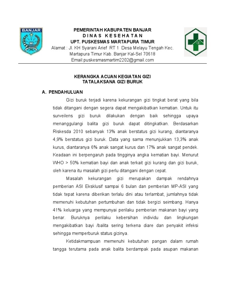 Kak Tatalaksana Gizi Buruk | PDF | Kesehatan Holistik