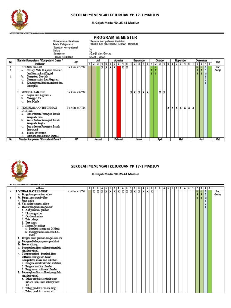 PROMES SIMDIG SMK YP 17 1 Madiun 2021 | PDF