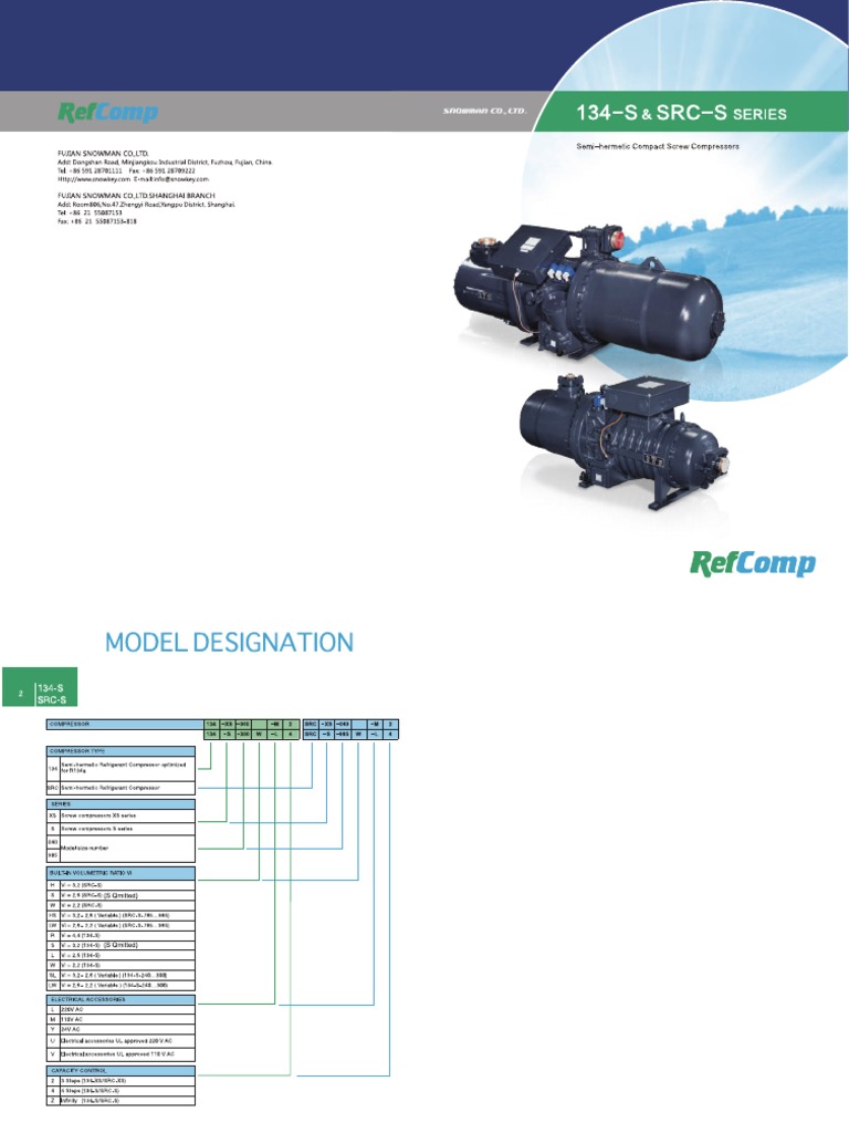 Refcomp 134-S&SRC-S Catalogue | PDF
