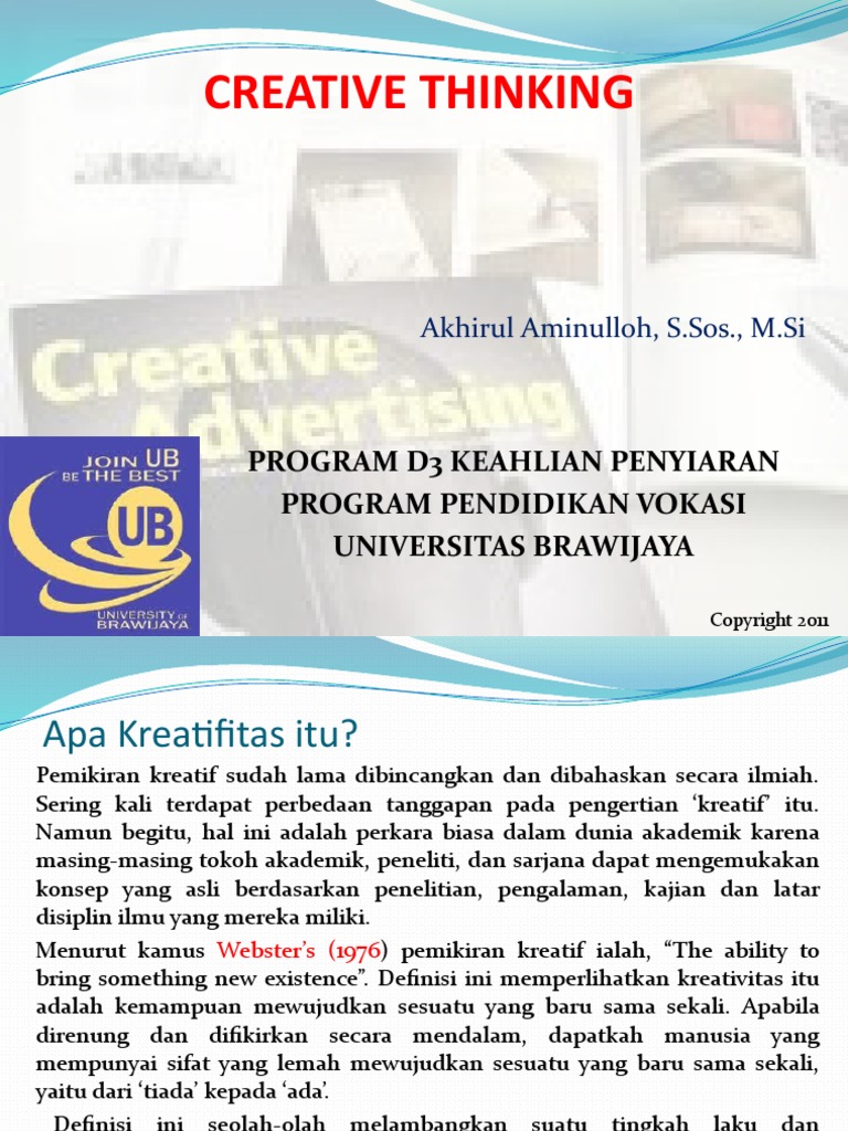 Creative Thinking | PDF