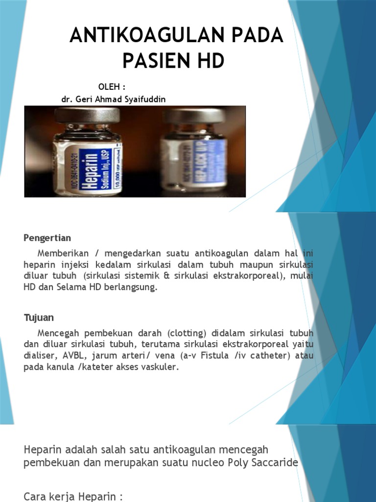 Kasus Antikoagulan Pada Pasien HD | PDF