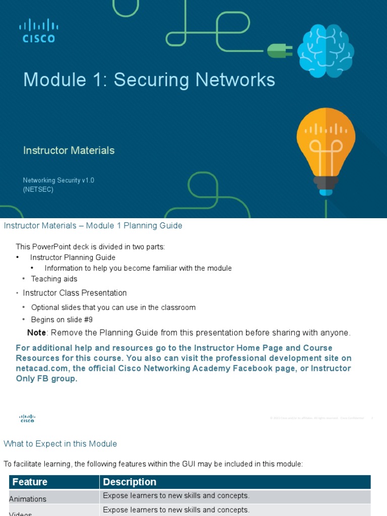 Network Security v1.0 - Module 1 | PDF | Computer Network | Virtual Private Network