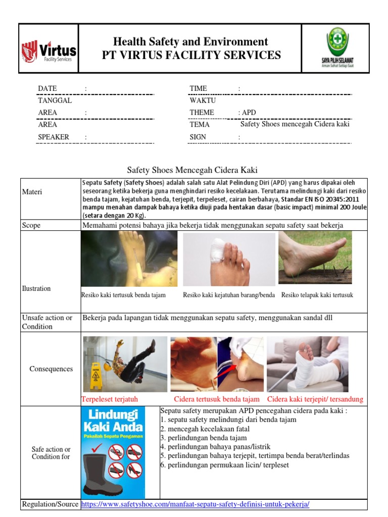 30.VGR 8.APD. Sepatu Safety Mencegah Cidera | PDF