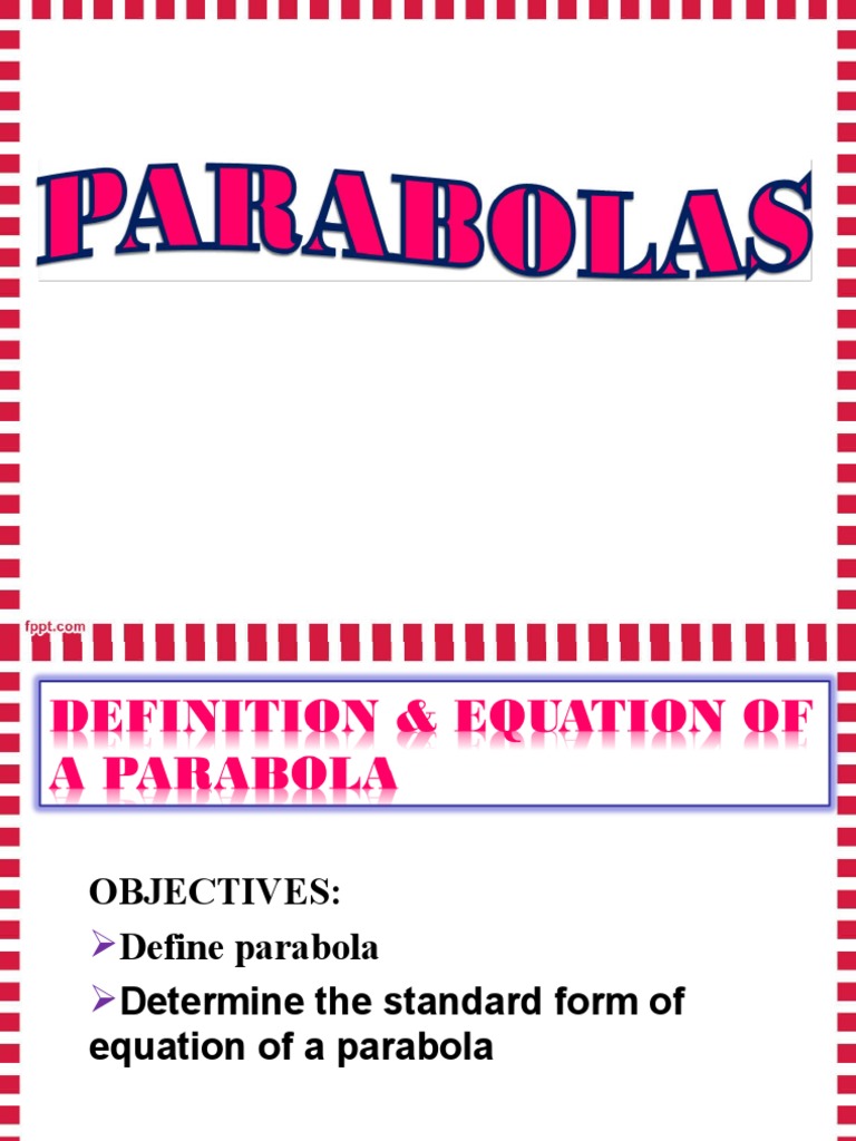 Lesson 2 Parabola | PDF | Geometry | Mathematical Objects