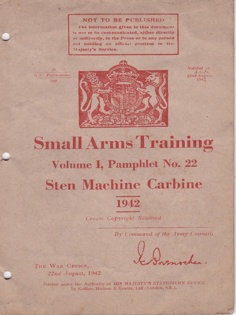 Sten Manual Complete | PDF