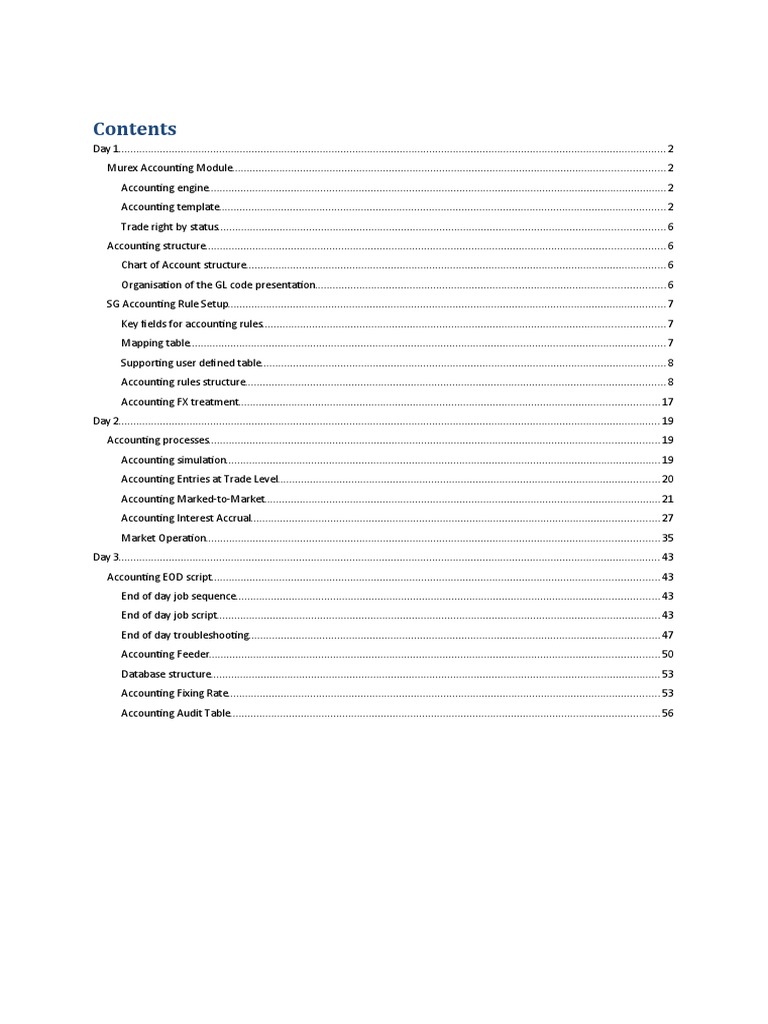 Murex Accounting Module | PDF | Discounting | Bonds (Finance)