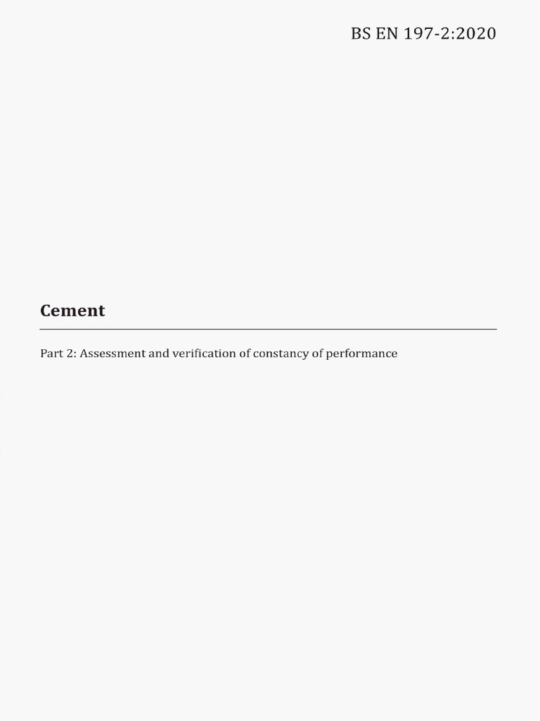 BS en 197-2-2020 | PDF