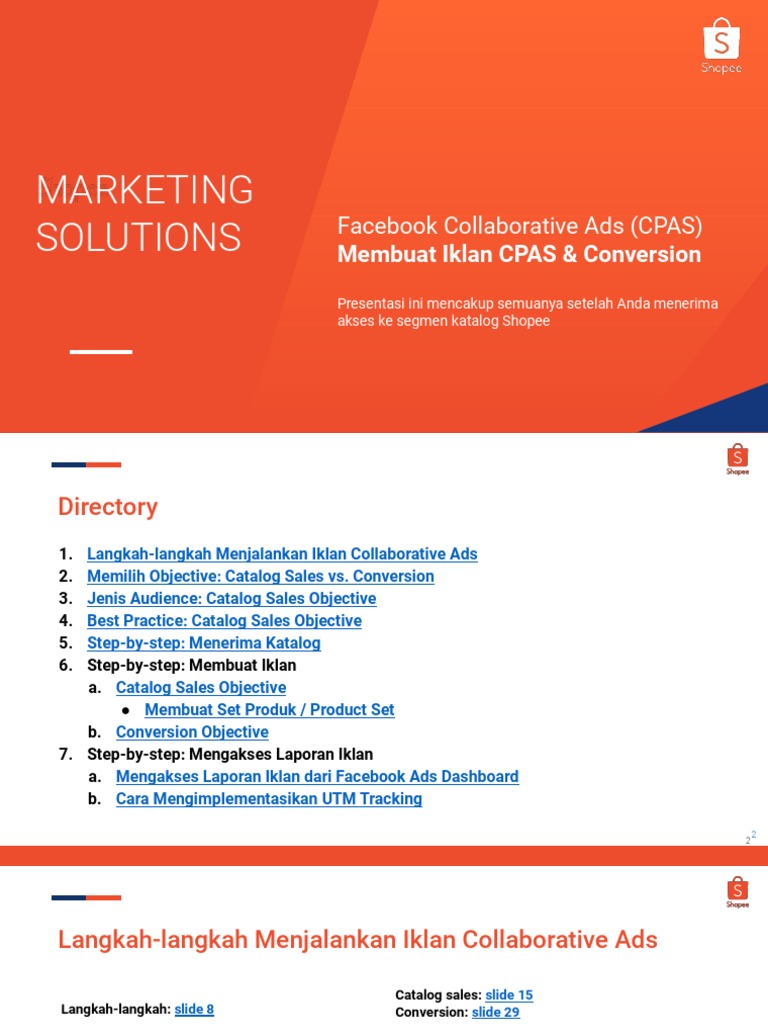 Membuat Iklan CPAS & Conversion | PDF