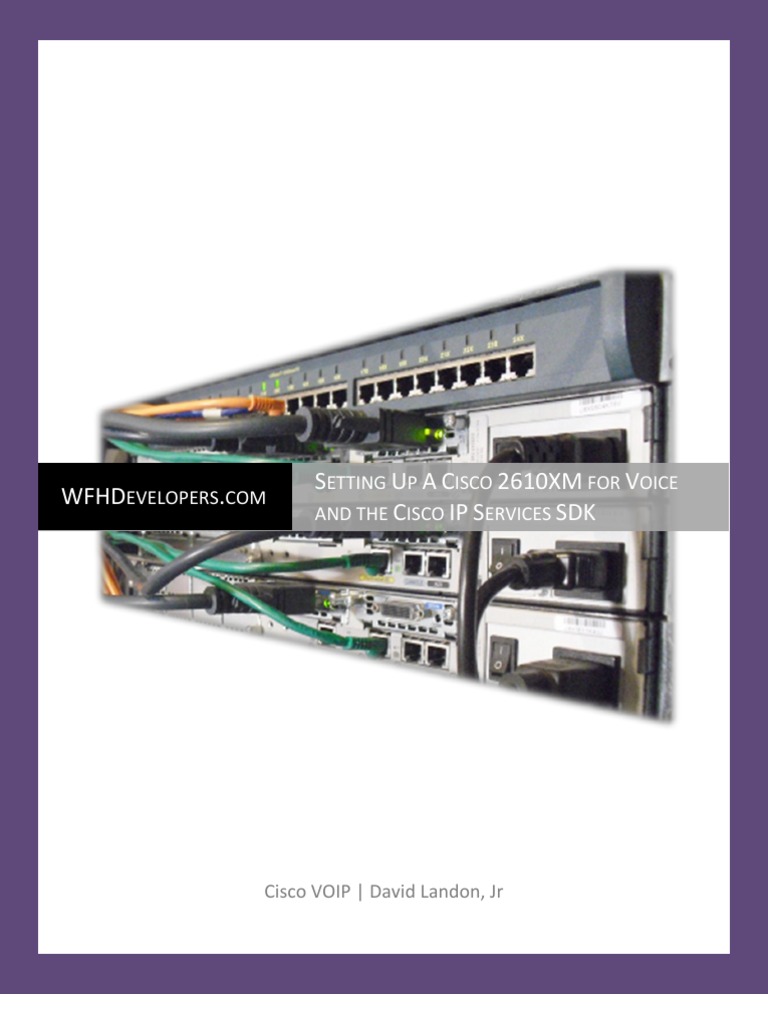Setting Up 2610XM For Voice | PDF | Router (Computing) | Websites